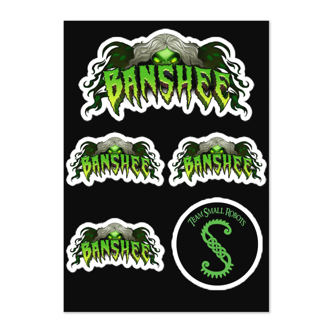 Banshee Logo Sticker Sheet – Team Small Robots