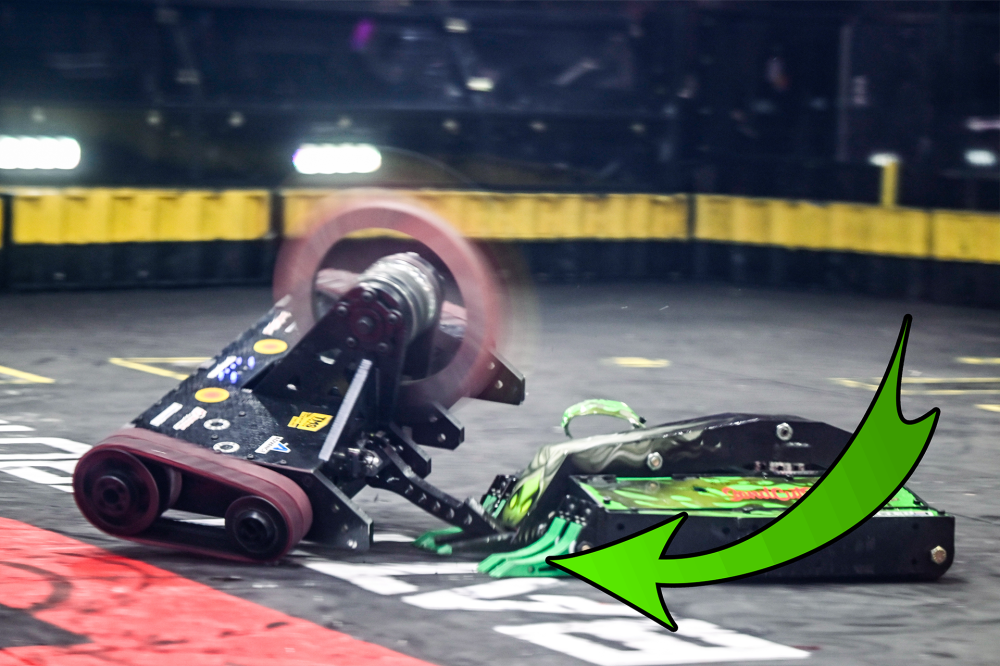 Autographed Battle-Damaged Banshee Wedgelet – Team Small Robots